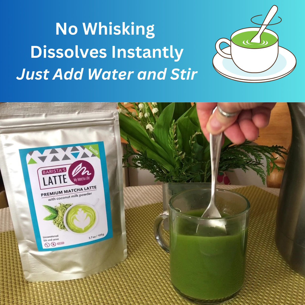 Barista's Premium Instant Matcha Latte 3.7 oz – My Matcha Life